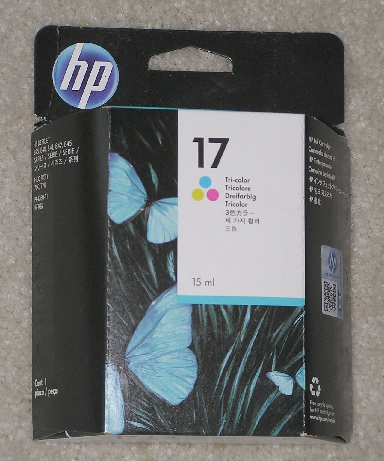 2015/2016 Genuine OEM HP 17 Tri Color Printer Ink Cartridge C6625AN ...