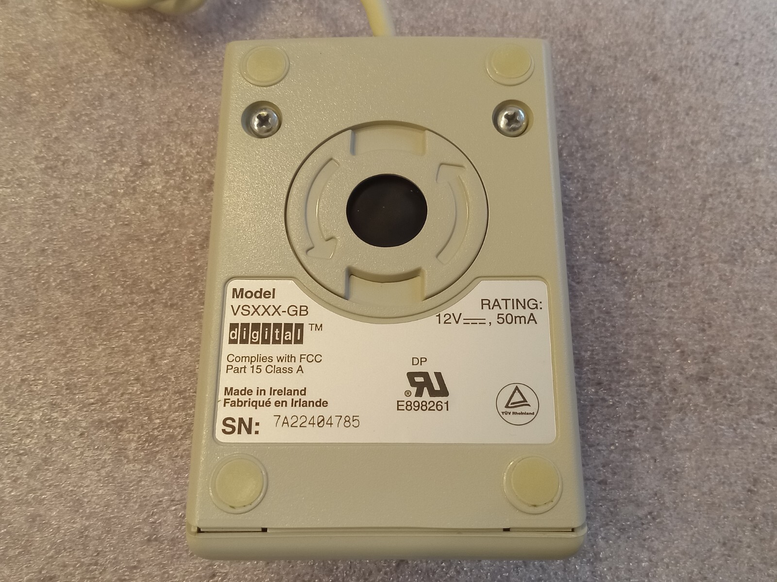 Digital DECstation/DECsystem 5000 3-button SERIAL.bus mouse VSXXX-GB ...