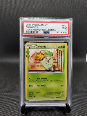 Chikorita RC1 2016 Generations Radiant Collection PSA 9 Pokemon Card ...