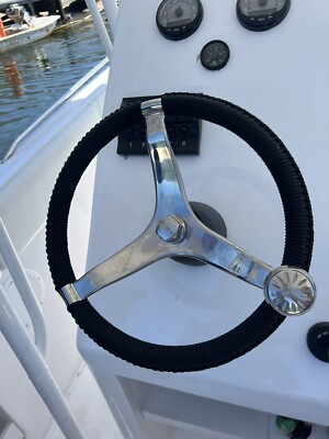New Lewmar Laced Boat Steering Wheel With Knob { You Choose Your COLOR ...