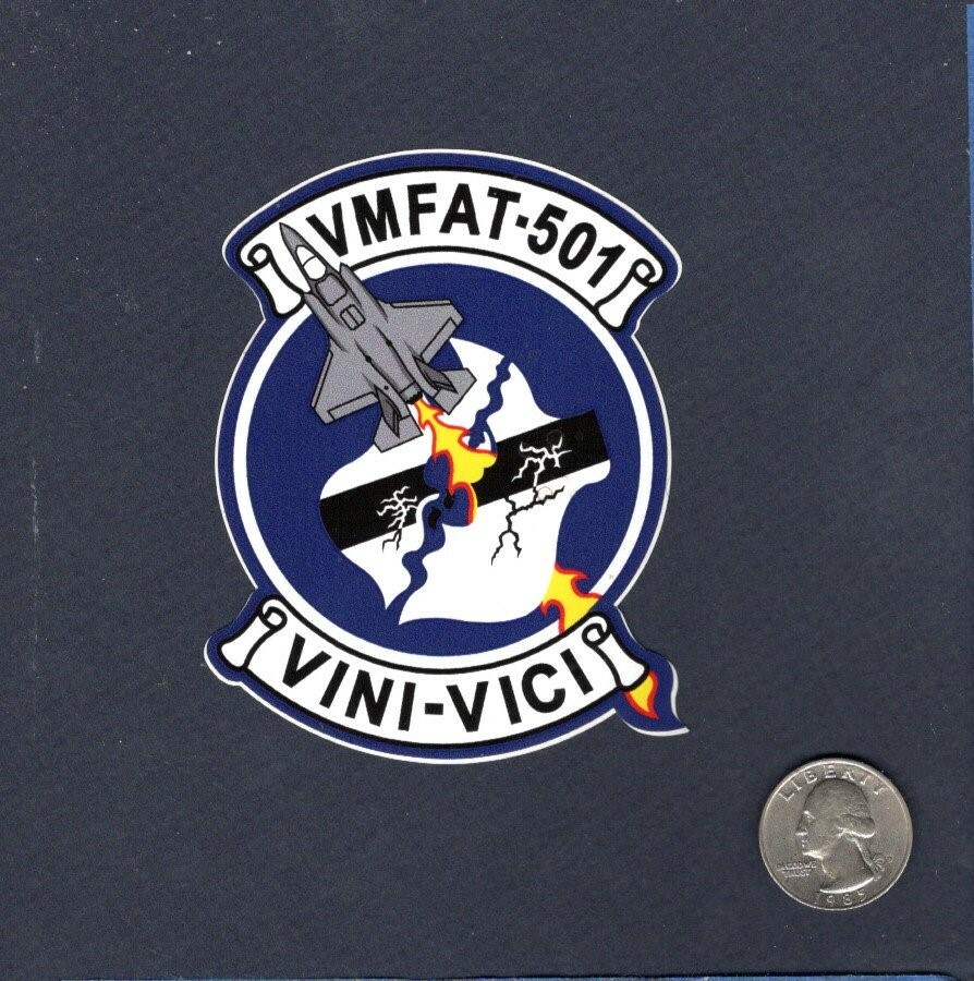 Sticker VMFAT-501 WARLORDS USMC F-35 LIGHTNING Squadron Patch Image | eBay