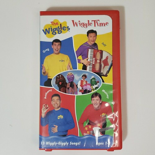 The Wiggles Wiggle Time VHS Video Kids TV Movie 2000 in Red Clamshell ...