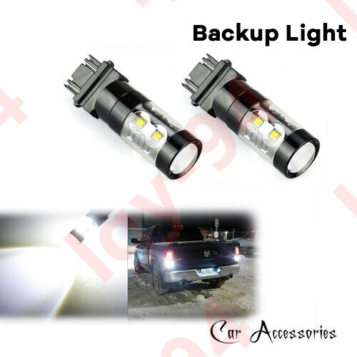2X Super Bright White LED Back up Reverse Light 3157 3156 For Ford F ...