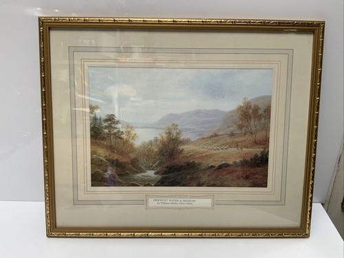 DERWENT WATER & SKIDDAW BY WILLIAM MELLOR (1851-1931) PRINT MOUNTED ...