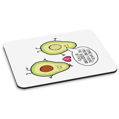 Avocado The Good Kind Of Fat PC Computer Mouse Mat Pad | eBay Australia