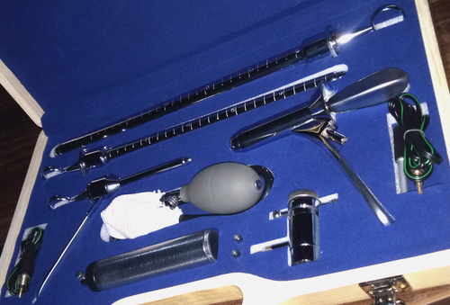 OR Grade Electric Sigmoidoscope Set Rigid Proctoscope Rectal Exam SS ...