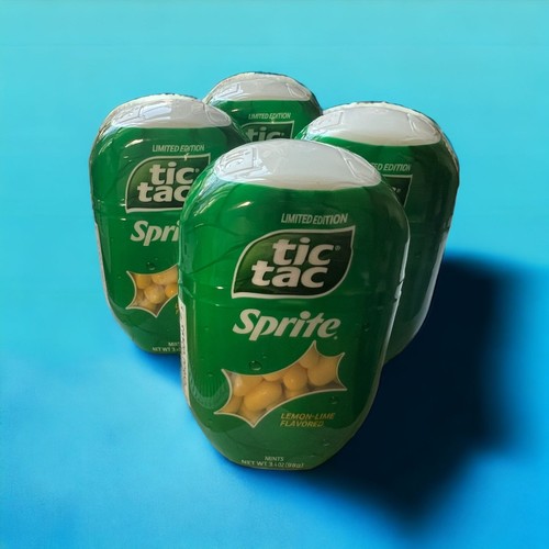 4 Limited Edition Sprite Tic Tac Lemon Lime Flavor 3.4 oz each NEW Exp ...