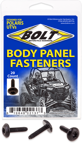 Bolt Utv Body Panel Fasteners M6X24 Body Panel Screws 20Pk | RZR-BDPNL ...