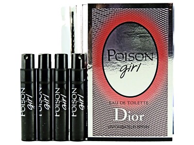 DIOR POISON GIRL EDT 1.0ml .03fl oz x 4 PERFUME SPRAY SAMPLE VIALS | eBay