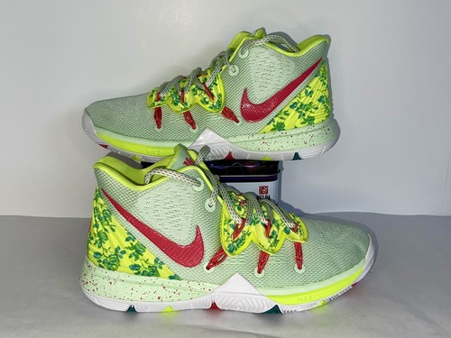 NIKE KYRIE 5 V GS PE TEAM ISSUED NEW EYBL PEACH JAM SIZE ACADEMY SIZE ...