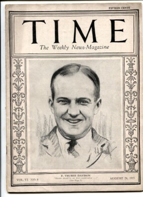 MAG: Time Magazine August 24 1925 - F Trubee Davison cover | eBay