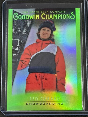 2021 Goodwin Champions #43 RED GERARD PLATINUM GREEN SP Snowboarding | eBay