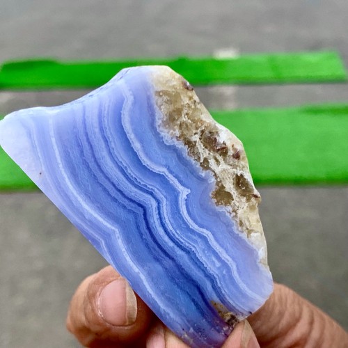 35G Natural Blue striped agate Crystal Chunks piece form Mineral ...