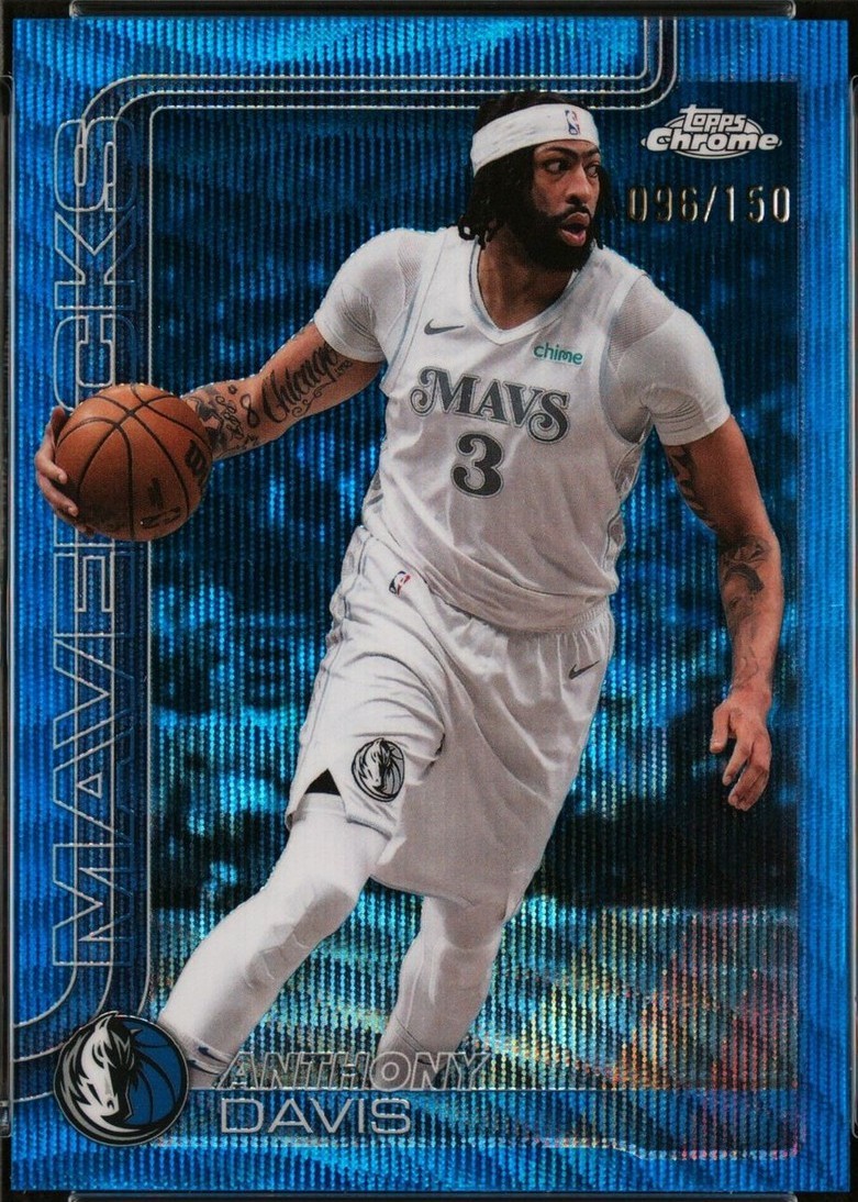 2025-26 Topps Chrome - Anthony Davis #96 Blue RayWave Refractor /150 ...