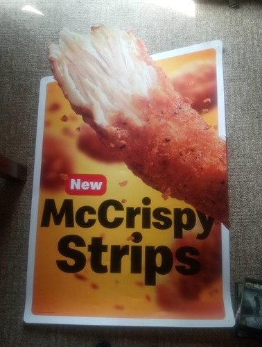 McDonald's Promotional Poster 3d New McCrispy Tender Strips.Make Offer ...