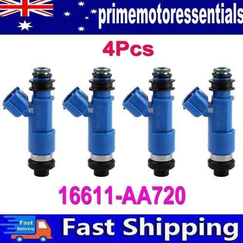 4* Fuel Injectors For Denso 565cc STI BLUE Fit Subaru Impreza WRX ...