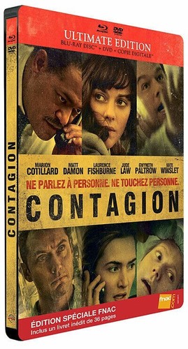 Contagion Ultimate Edition boîtier SteelBook FNAC Combo Blu-Ray DVD ...
