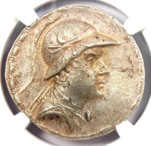 Bactria Eucratides I AR Tetradrachm Coin 170 BC - NGC Choice AU - 5/5 ...