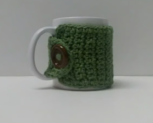 Coffee Mug Reusable Button Cup Cozy Handmade Cotton Tea Mug Cover | eBay