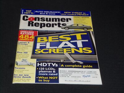 2006 MARCH CONSUMER REPORTS MAGAZINE - BEST FLAT SCREENS COVER - O ...