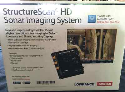 Lowrance Structure Scan HD Sonar Imaging System w/transducer 000-10801 ...