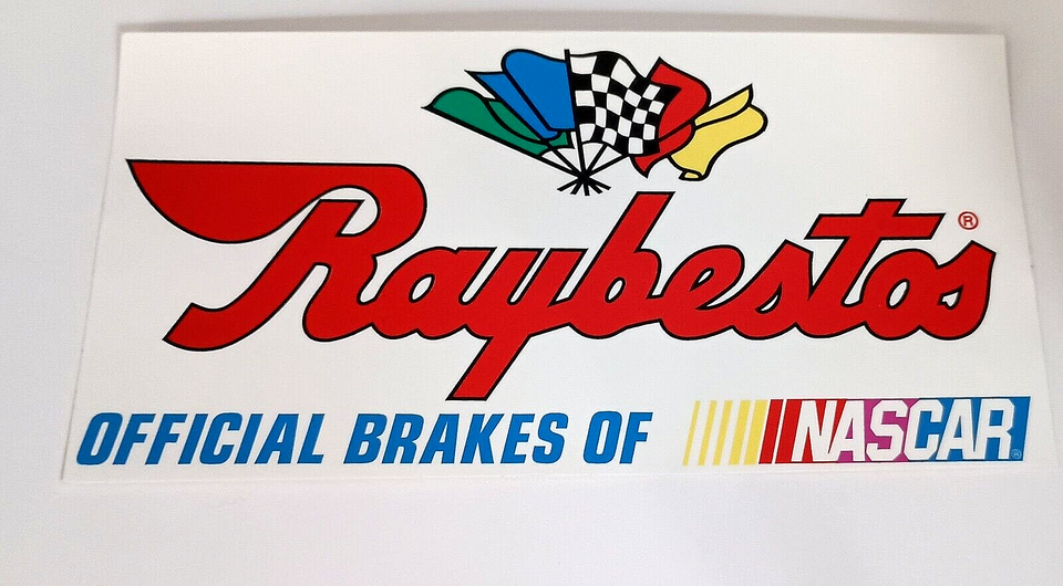 Raybestos Ofical Brakes Of NASCAR Racing Products Sticker 1990's New ...