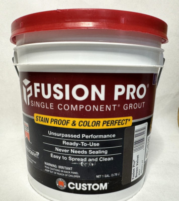 Fusion Pro Grout #647 Brown Velvet Single Component Grout 1 Gallon ...