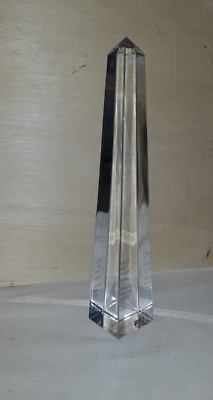 Large Orrefors Glass Crystal Obelisk inscribed | eBay