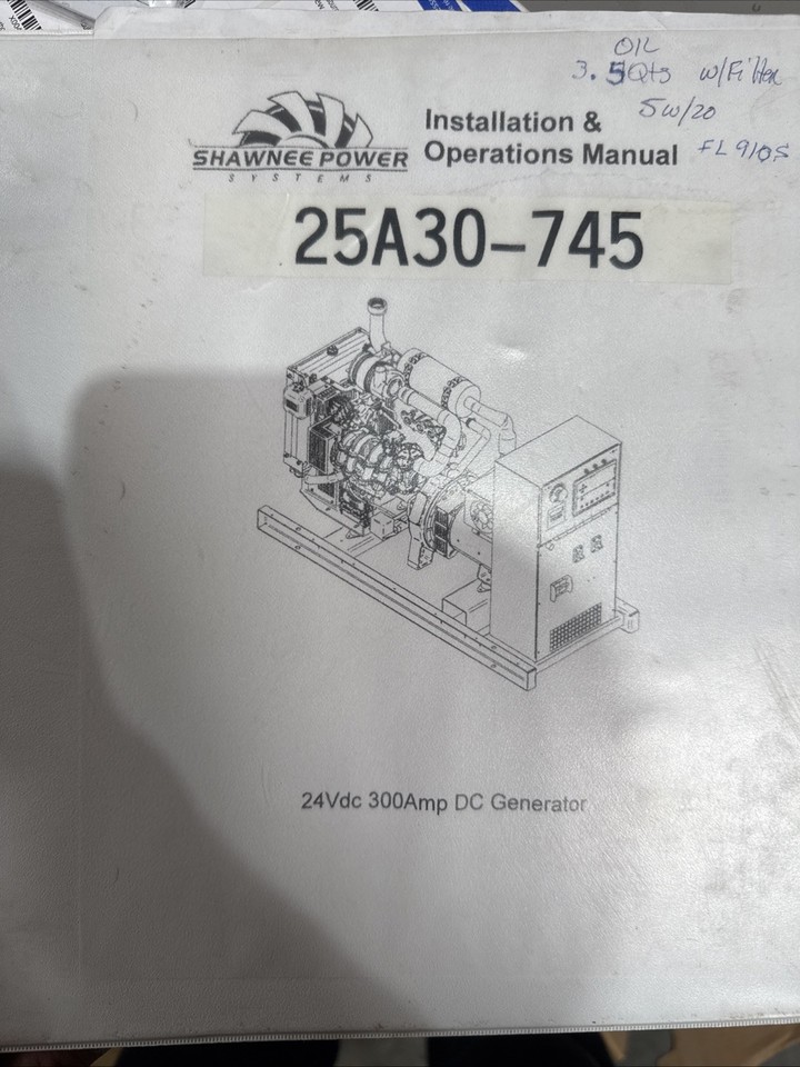2016 10kVA Propane DC generator Shawnee Power 9kw 24 VDC | eBay