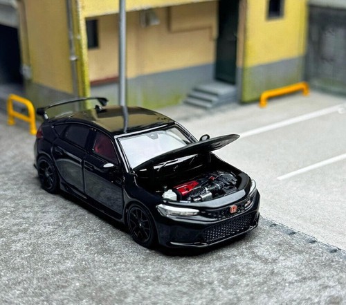 GB Motorhelix 1:64 Black JDM Civic Type R FL5 Sports Model Diecast ...