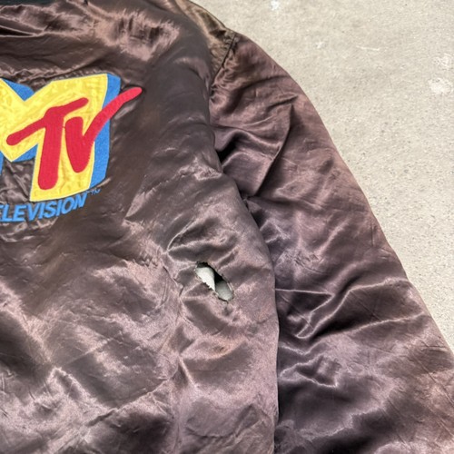 Vtg 80's MTV Raps Crew Cribs VJ Hip Hop Streetwear Satin Bomber Jacket ...
