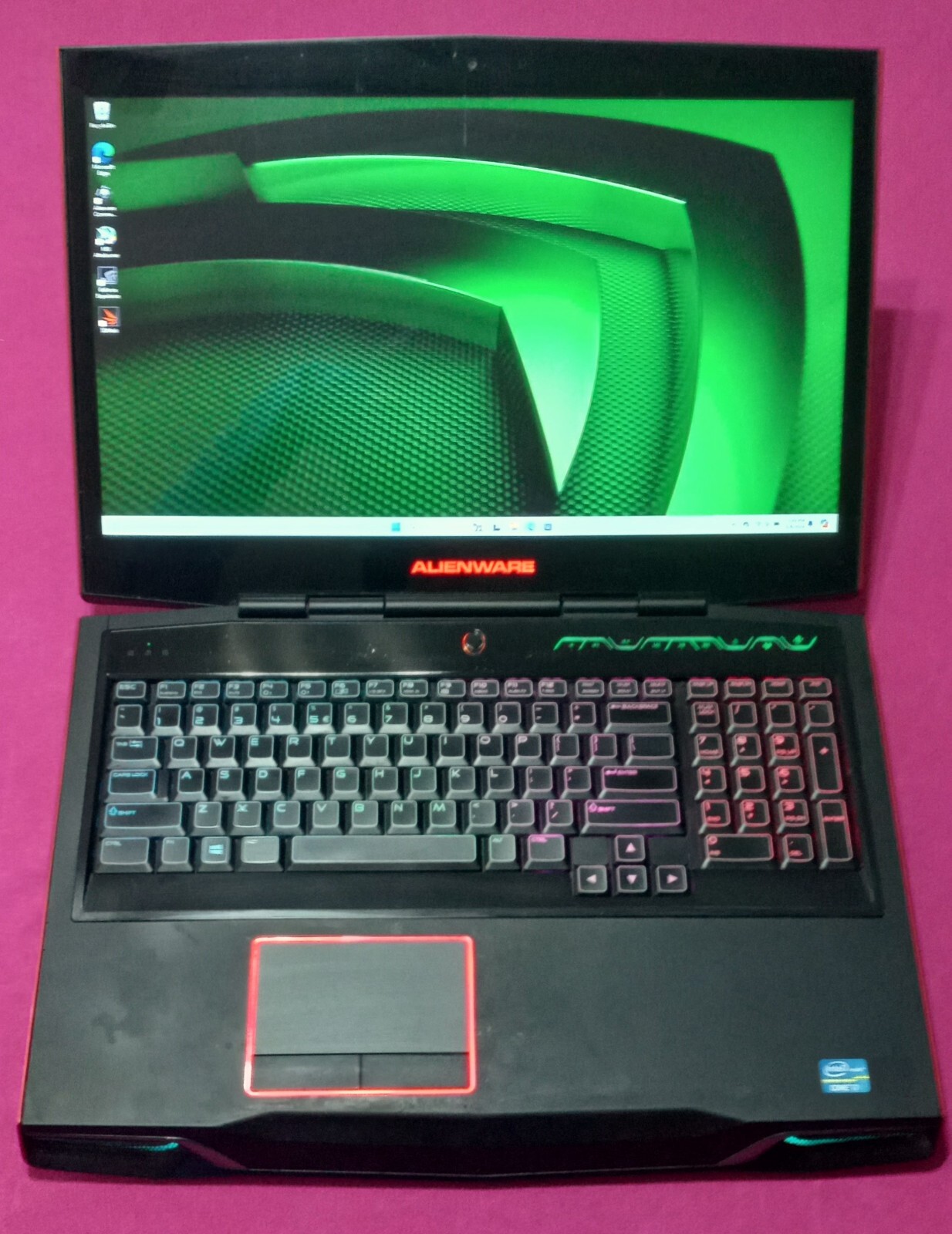 Alienware Red M17X R4 laptop I7-3840qm 2.8-4.2Ghz 16GB 512GB SSD NVIDIA ...