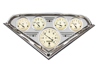 55 56 57 58 59 Chevy Truck Billet Gauge Panel Dash Insert w/ Antique ...
