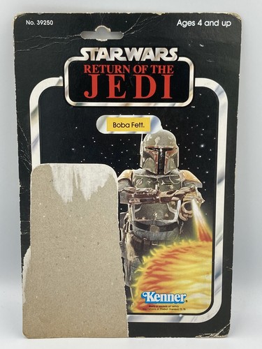 Kenner STAR WARS Vintage JEDI ROTJ BOBA FETT Cardback 65 Back SPACE ...