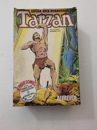 1974 Aurora Tarzan Model Kit In Original Box With Comic Book | eBay