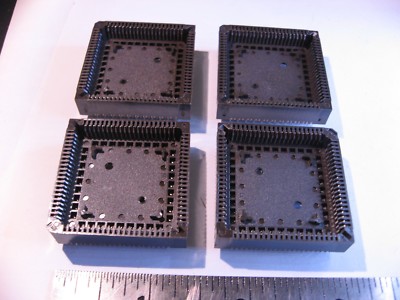 PLCC IC Socket 84 Pin Through-Hole - NOS Qty 4 | eBay