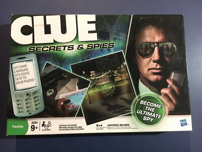 Clue Secrets & Spies Board Game 100% Complete 2009 Never Played | eBay