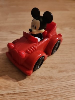 Disney Junior Mickey Mouse Pullback Action Racer 3" Red Plastic Toy Car ...