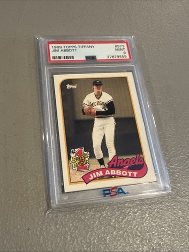 1989 Topps Tiffany Jim Abbott Rookie Card PSA 9 Mint Angels. | eBay