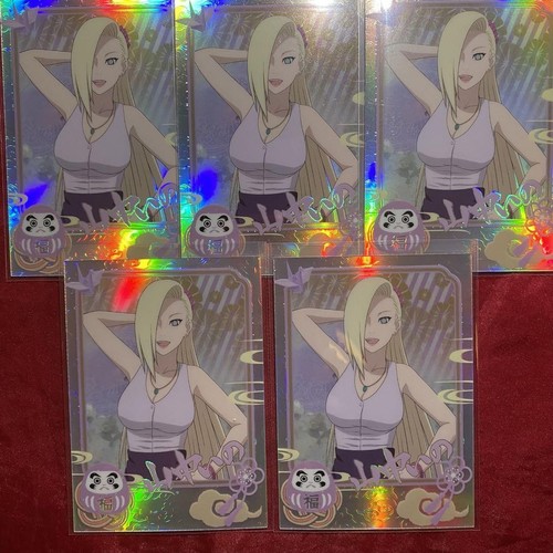 Naruto Hologram Card Limited Edition Official Yamanaka Ino 5 Cards | eBay