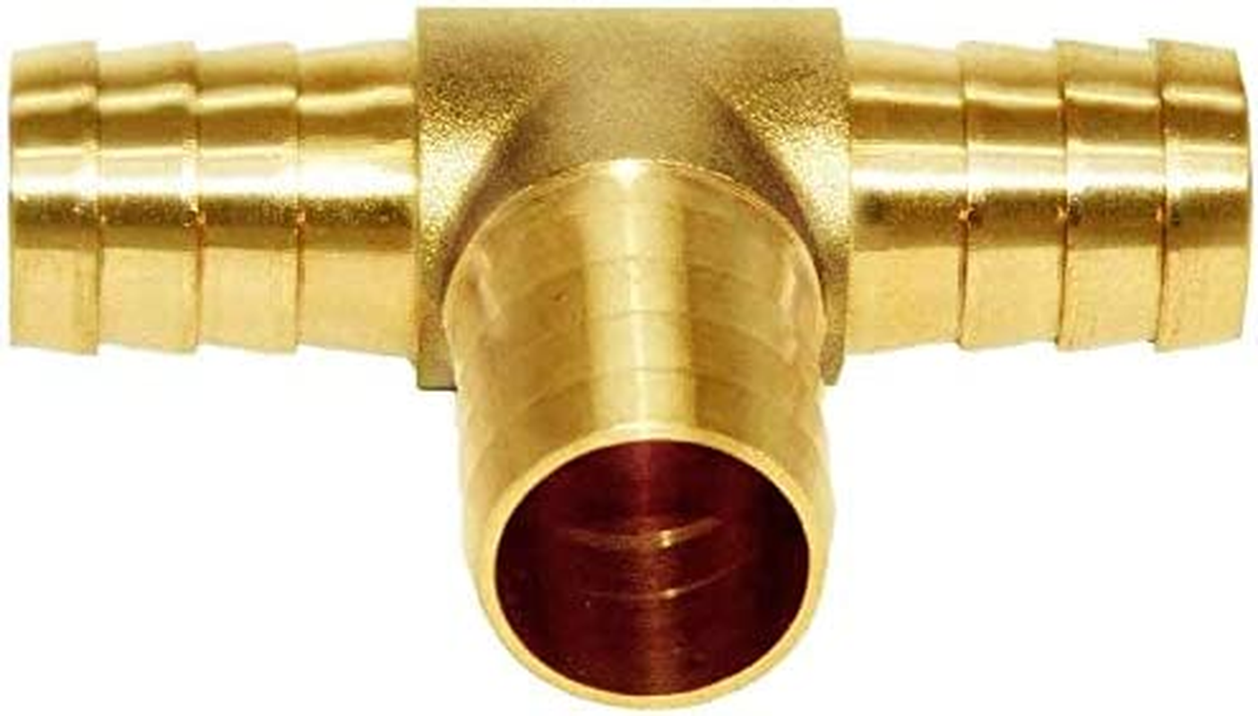 Brass Hose barb Fitting 3-Way Tee Hose Fitting (1 inch brass tee ...