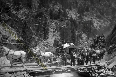Boulder Canyon Stage CO 1880 Reprint from its original Scan 8X11 | eBay