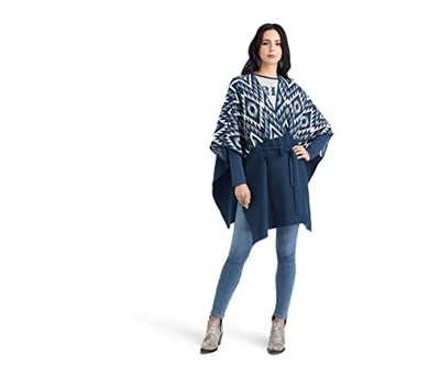 Ariat Women's S/M Dust Darlin Kimono Wrap Poncho - Midnight Navy | eBay
