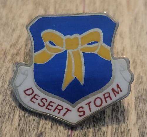 Desert Storm Yellow Ribbon Lapel Pin Gulf War Union Made USA | eBay