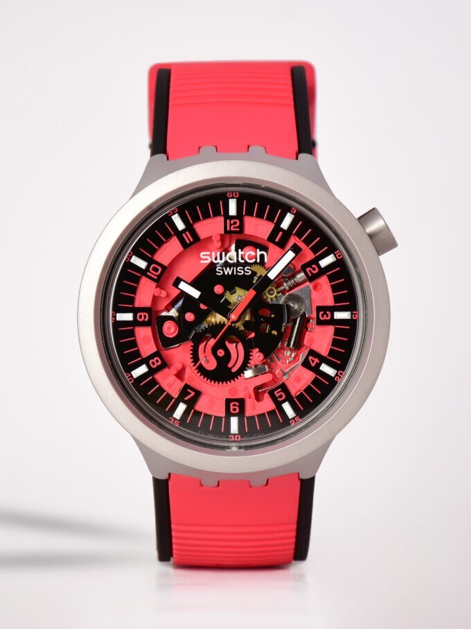 Swatch BIG BOLD IRONY RED JUICY SB07S110 SWISS MADE NEW JAPAN | eBay