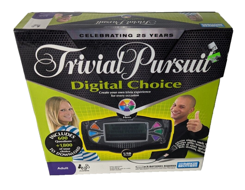 NIB Trivial Pursuit ADULT Digital Choice Game 25th Celebration Edition ...