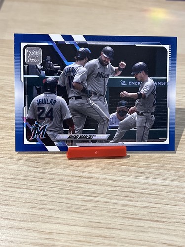 2021 Topps Royal Blue Parallel #172 Miami Marlins Team Card | eBay