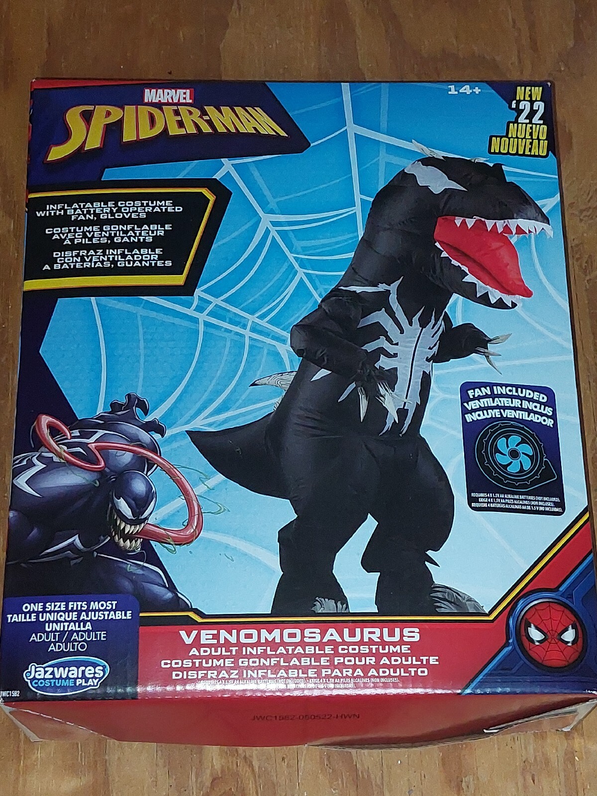 Spiderman+Venom+Halloween+Costume+Venomosaurus+Adult+Inflatable+T+Rex ...