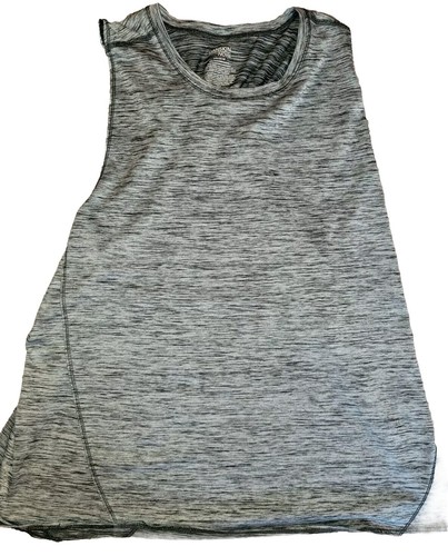 Danskin Now Tank Top Womens Large Gray Racer Back Athletic Loose Fit | eBay
