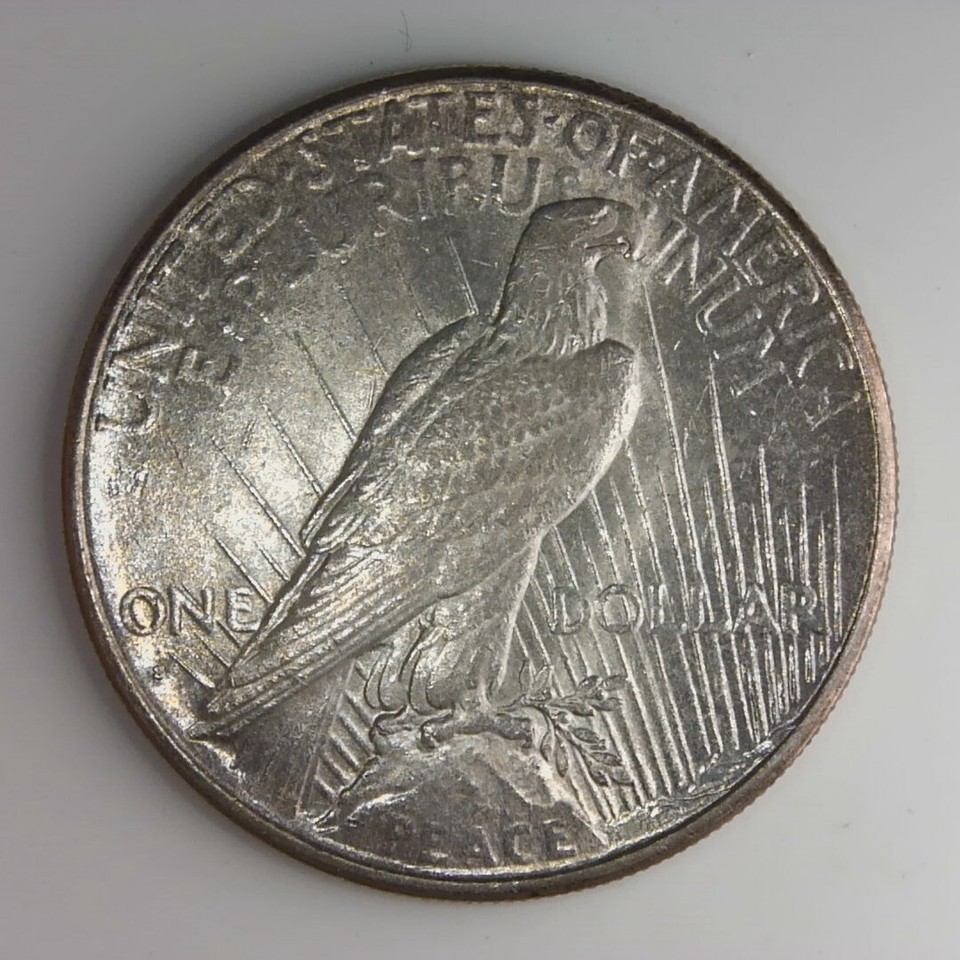 ~Vintage US Silver~ 1926-S Peace Dollar US 90% $1 Silver Coin BU d285 ...